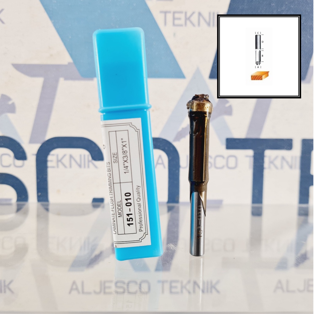 Jual BENZ 151-010 MATA PROFIL LURUS BEARING HPL 10MM LAMINATE FLUSH ...