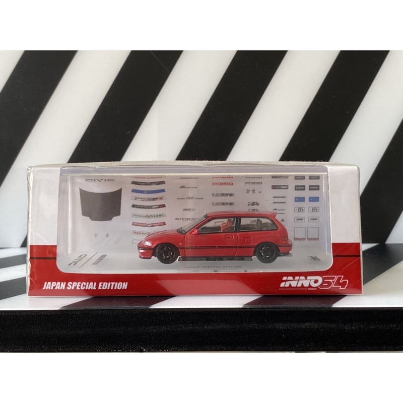 Jual INNO64 - Honda Civic EF9 SiR Red Japan Special Edition | Shopee ...