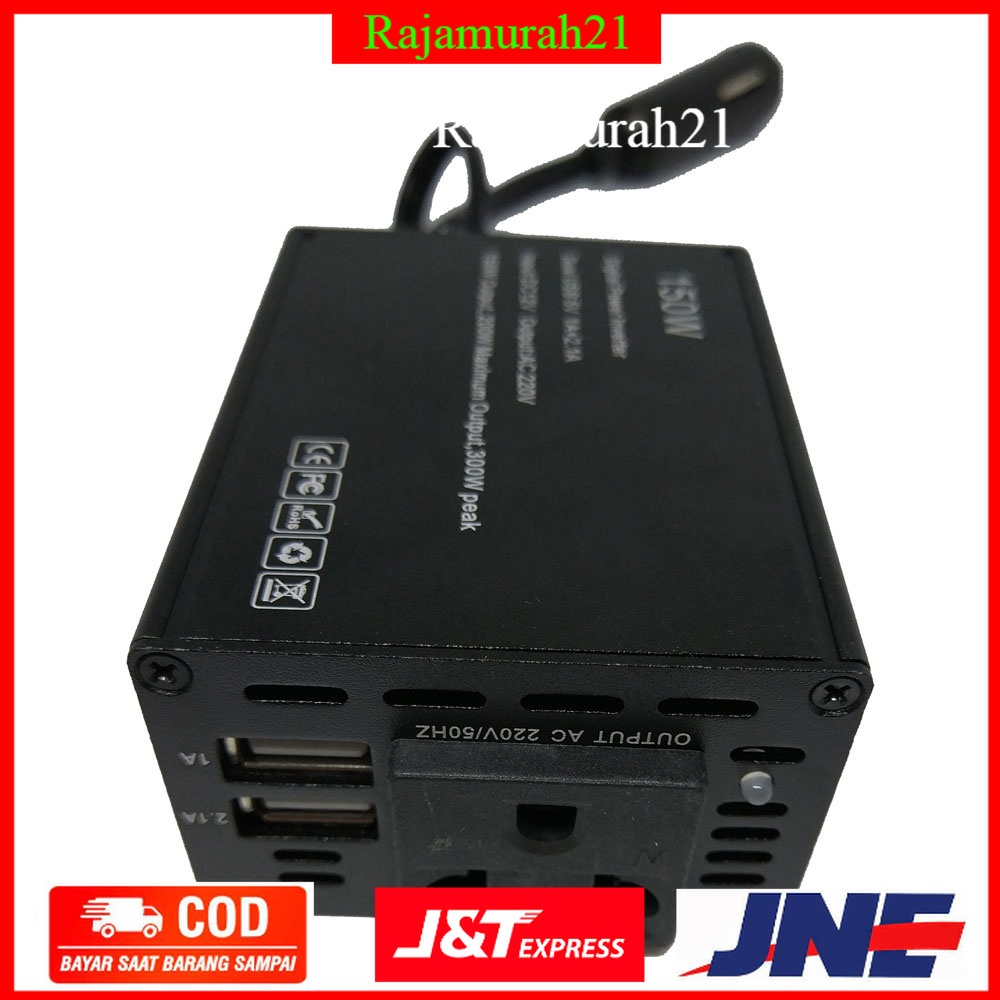 Jual Taffware Power Inverter Mobil dengan 2 USB Port 150W 220V - PI ...