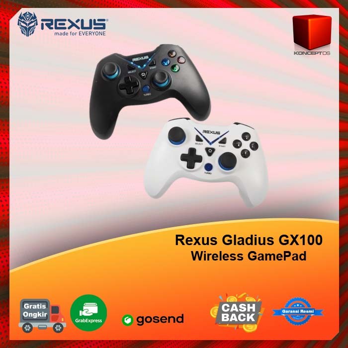 Jual Rexus Wireless Gaming GamePad GX100 Pro Gaming Wireless | Shopee ...