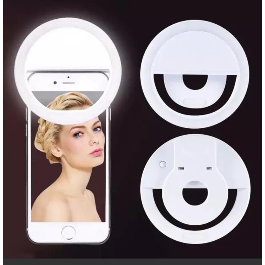 Jual Ring Light Selfi LED Mini Kamera Handphone | Lampu Cincin Portable ...
