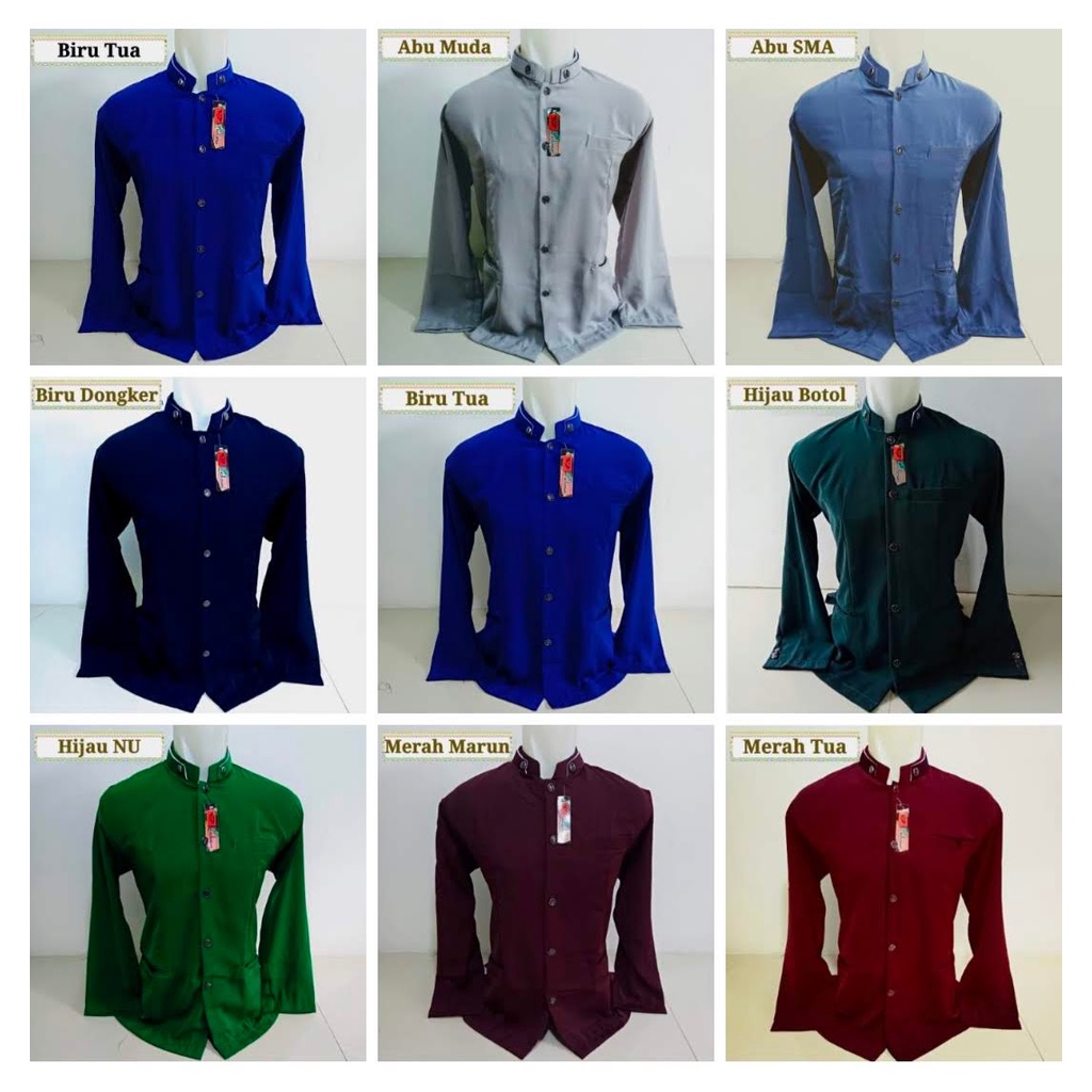 Jual Jasko Polos Warna Hitam Putih Merah Krem Hijau Biru Abu Bahan ...