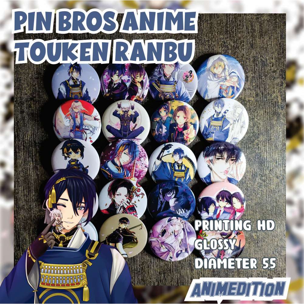 Jual Pin Button Anime Touken Ranbu Online Kashuu Kiyomitsu Mikazuki ...