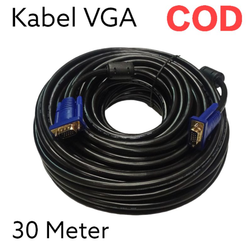 Jual Kabel vga 30 meter kabel vga to vga kabel CPU ke monitor | Shopee Indonesia