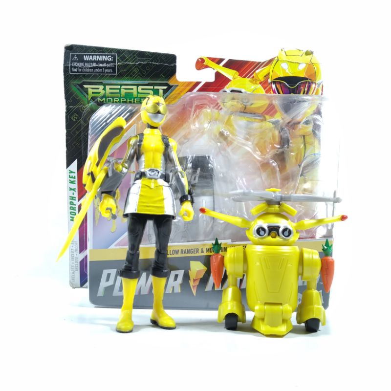 Jual Hasbro Power Rangers Beast Morphers Yellow Ranger & Morphin Jax ...