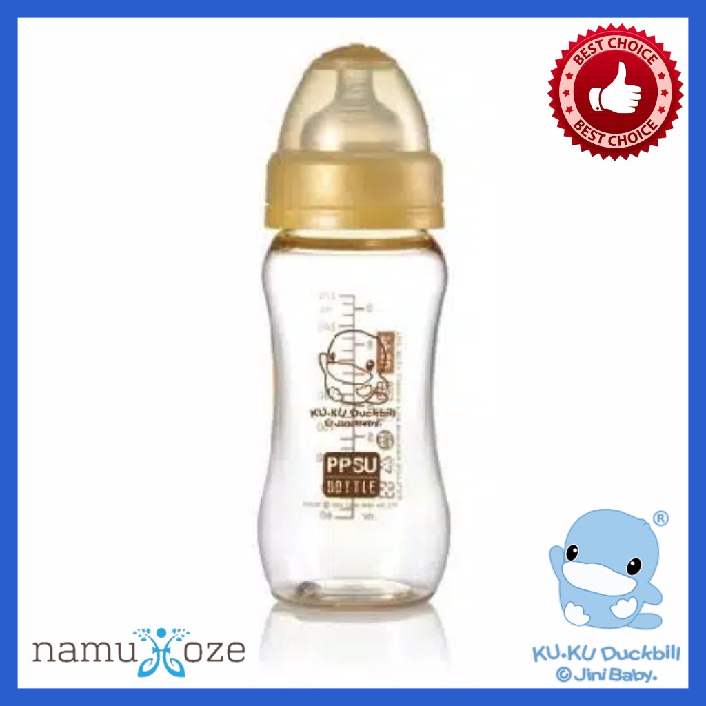 Jual KuKu Duckbill Botol Susu PPSU Wide Neck 280ml | Shopee Indonesia