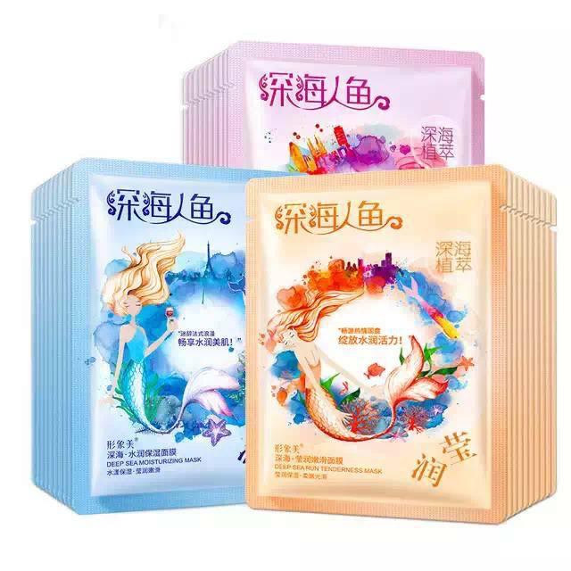 Jual Masker deep sea / sheet mask mermaid / sun moisturizing skin ...