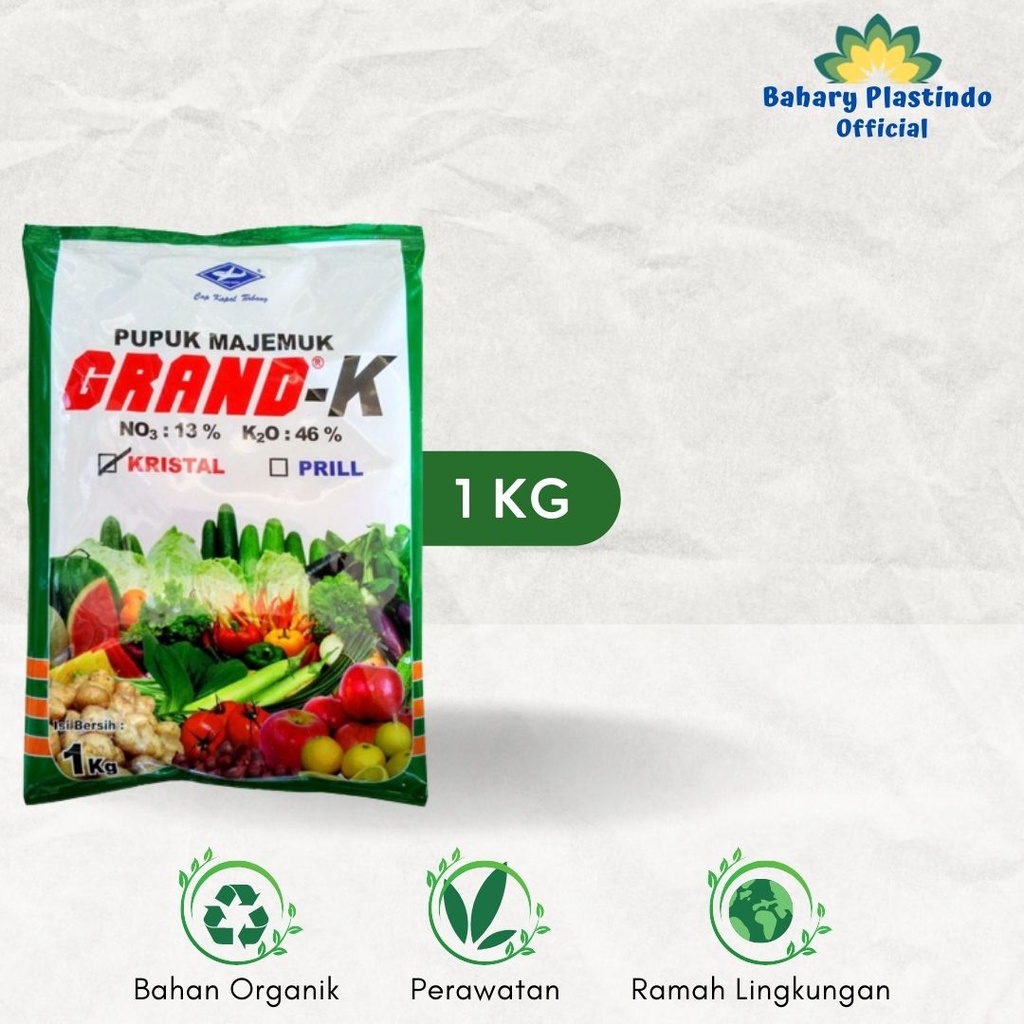 Jual Pupuk Majemuk Grand-K 1 KG Nitrat Nitrogen Kalium | Shopee Indonesia