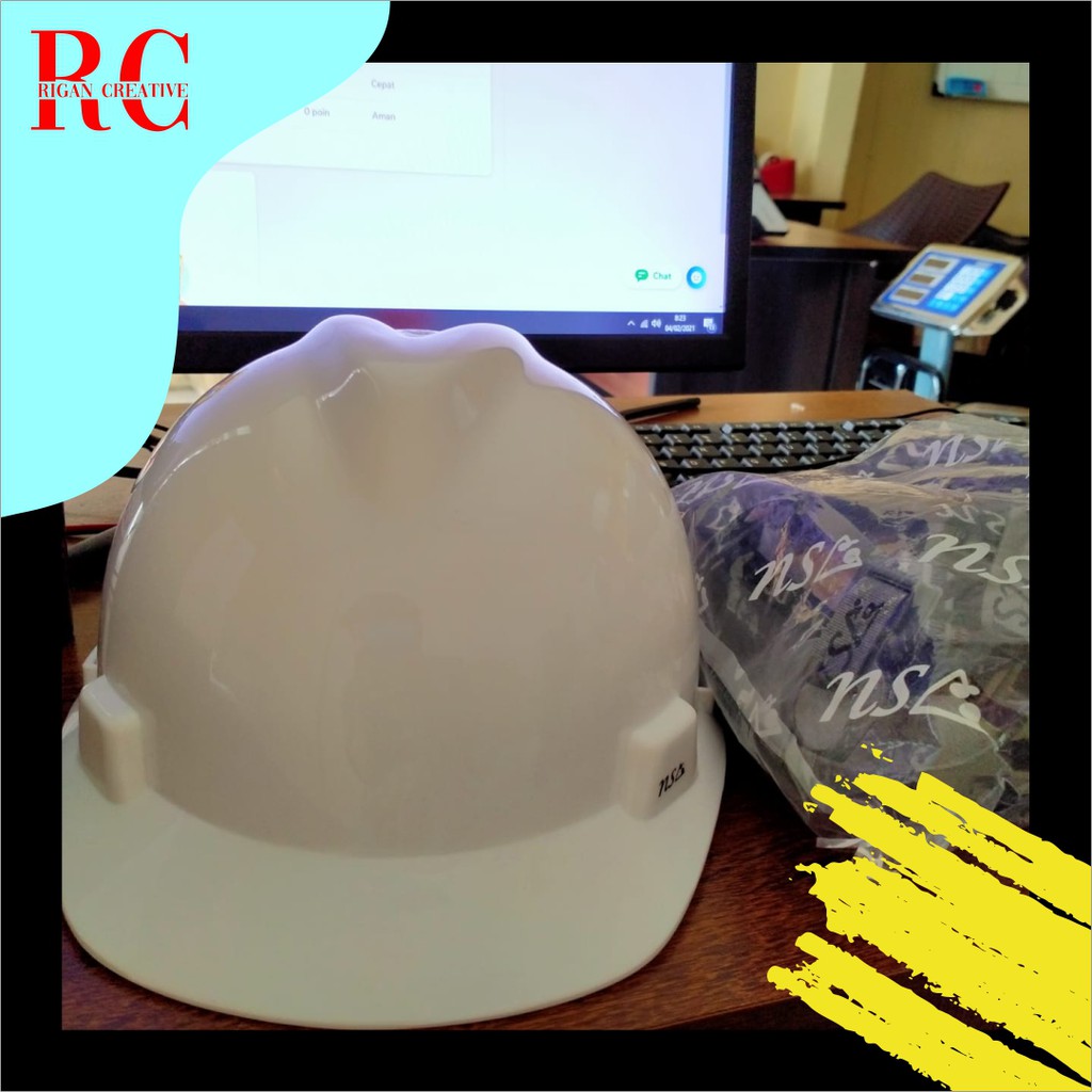 Jual HELM NSA FASTTRACK, HELM SAFETY, HELM PROYEK PUTIH | Shopee Indonesia