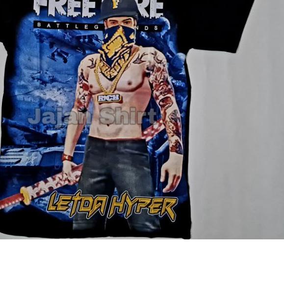 Jual ♤ KAOS FREE FIRE LETDA HYPER / KAOS ANAK / KAOS OBLONG / KAOS FF ...