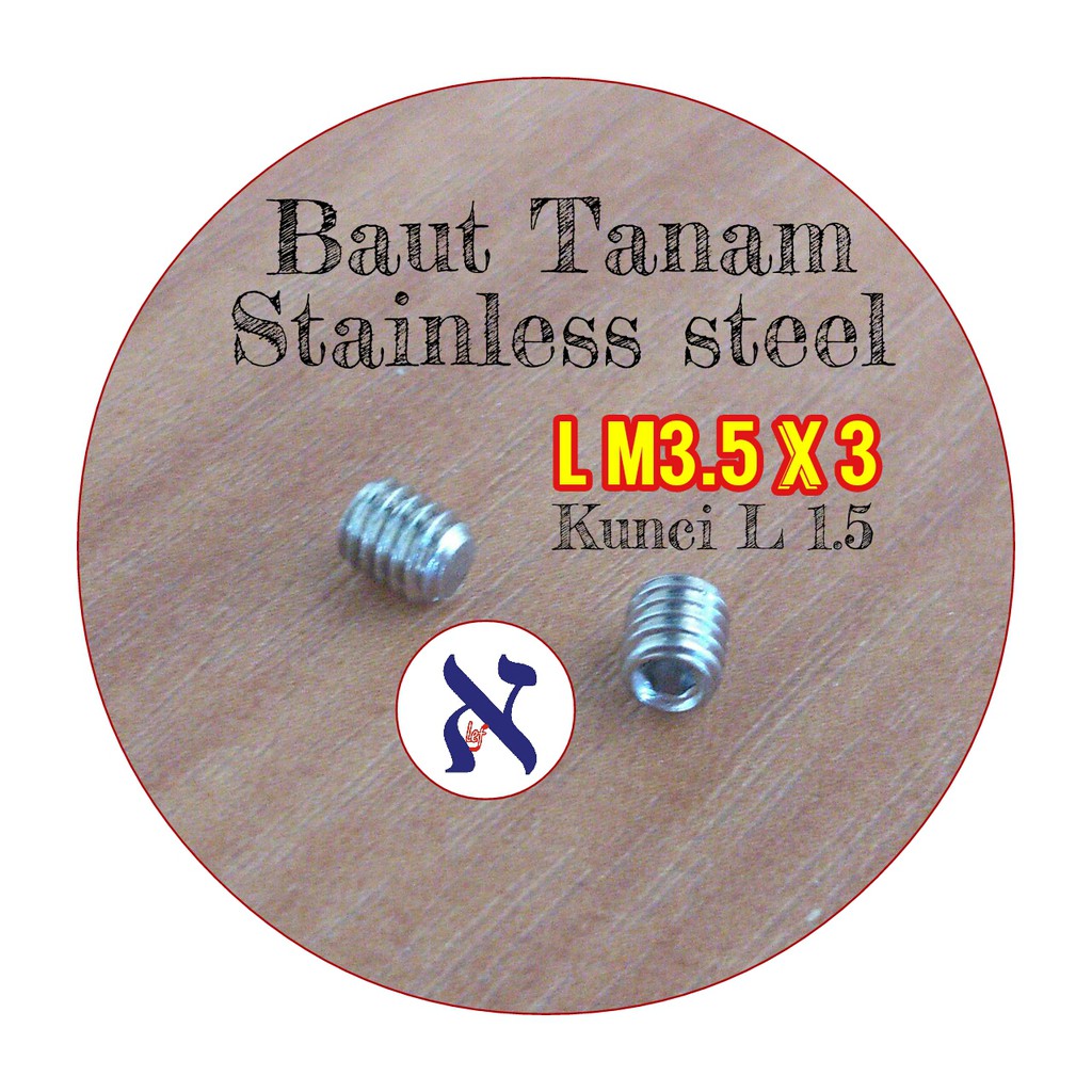 Jual 10Pcs Baut tanam L M3.5 x 3 Stainless steel M3.5 X 4 sus304 set L 3.5 x 3 4 stenlis ...