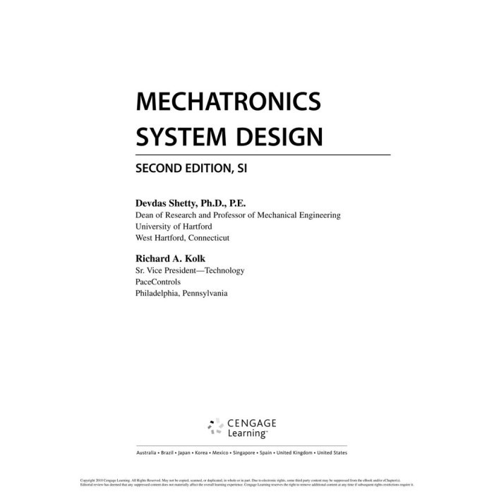 Jual Buku Teknik Mechatronics System Design (2nd Edition) | Shopee Indonesia