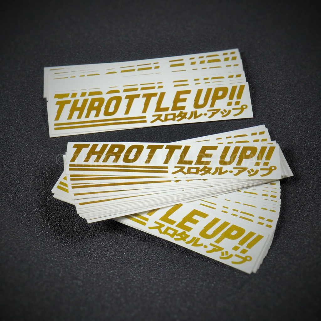 Jual Cutting Sticker - THROTTLE UP!! ORIGINAL | Shopee Indonesia