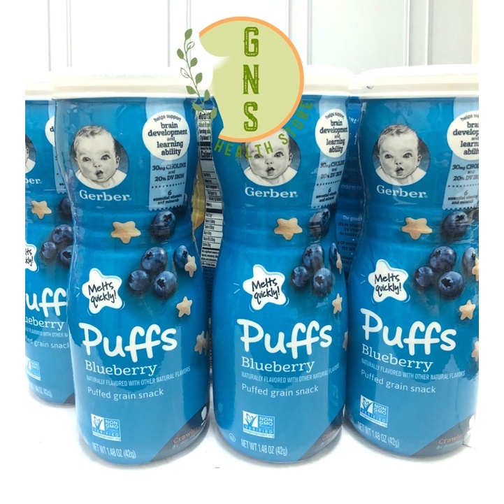 Jual Gerber Puffs Puff Cereal Snack Puff 8+ months Snack Bayi | Shopee ...