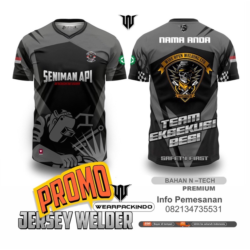 Jual JERSEY WELDER CUSTOM SATUAN FULLPRINT BAHAN TEBAL PREMIUM DAN ...