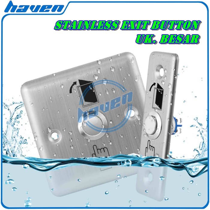 Jual EXIT BUTTON STAINLESS BESAR / DOOR PUSH BUTTON / BELL PINTU ...