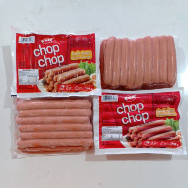 Jual Sosis Ayam Chop Chop 700gr Isi 30 Free Bubble Wrap dan Dus Tebal ...