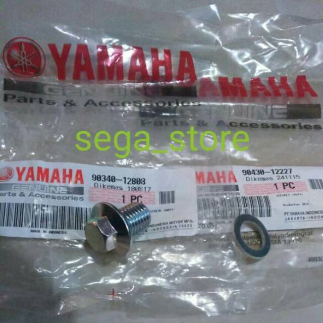 Jual Bolt baut tap oli tutup pembuangan oli mesin yamaha byson ori ...