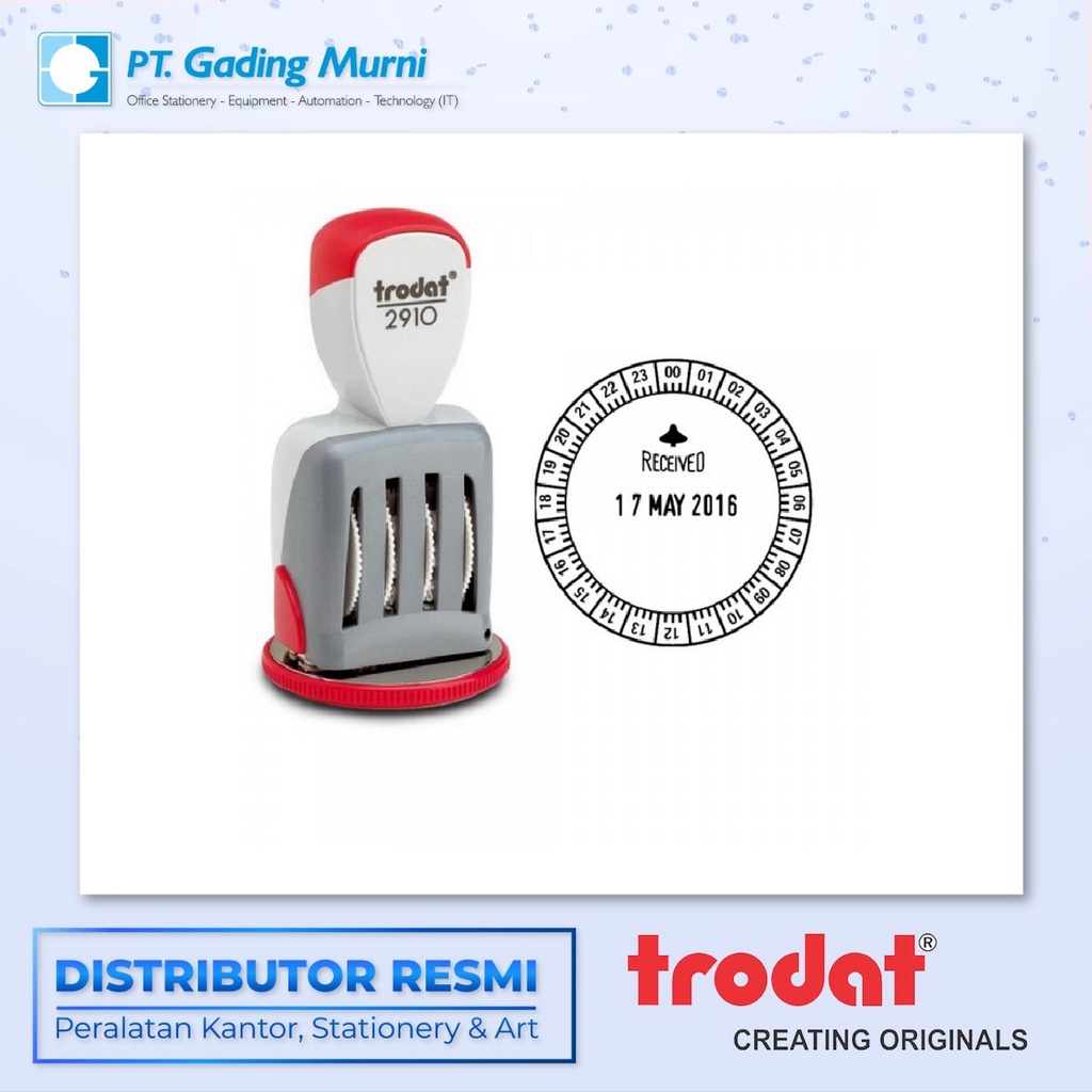 Jual Trodat Stempel Jam Tanggal 2910 U24 | Shopee Indonesia