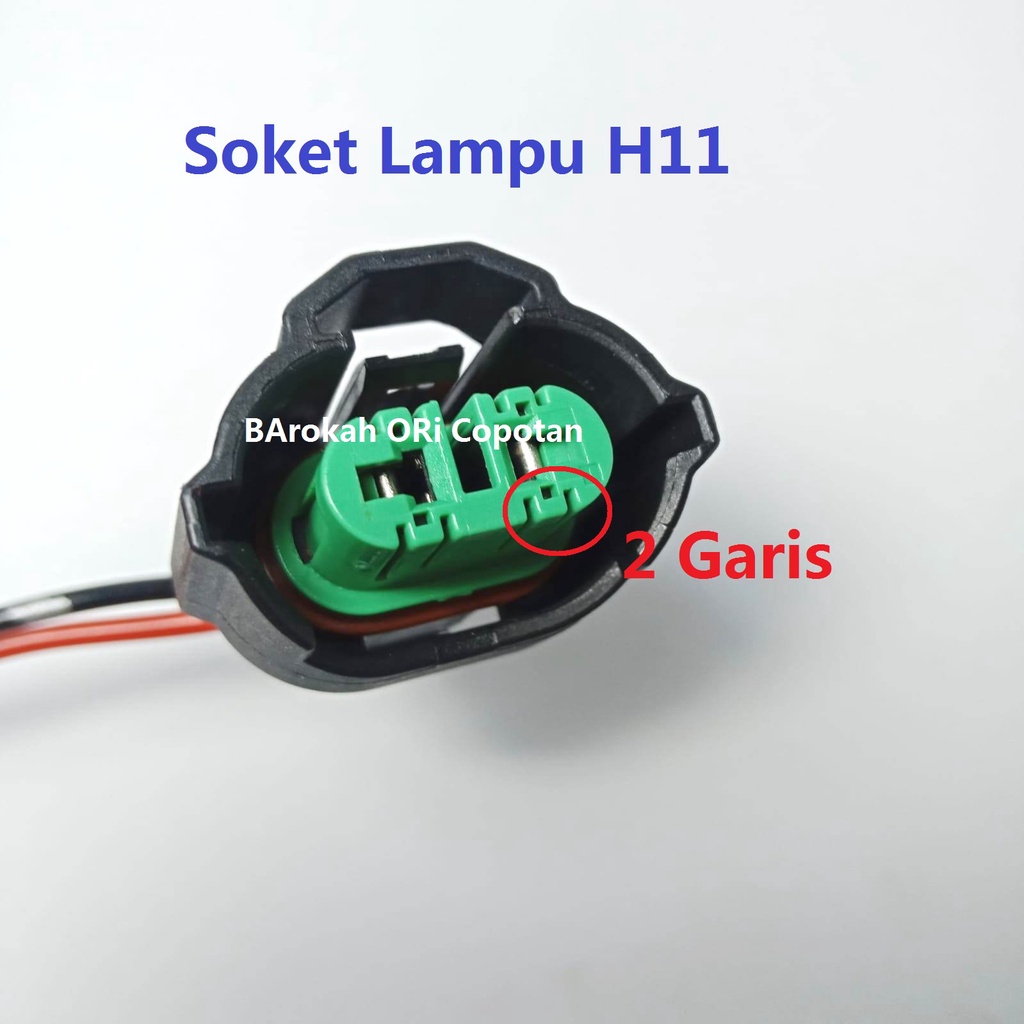 Jual Soket Lampu H11 FOG LAMP FOGLAMP KONEKTOR FITTING FITING Hijau 2pin 2kabel 2 pin socket ...