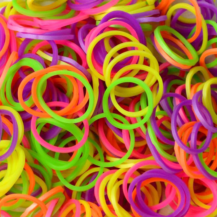 Jual Rainbow Loom Rubber Bands Neon Mix | Shopee Indonesia