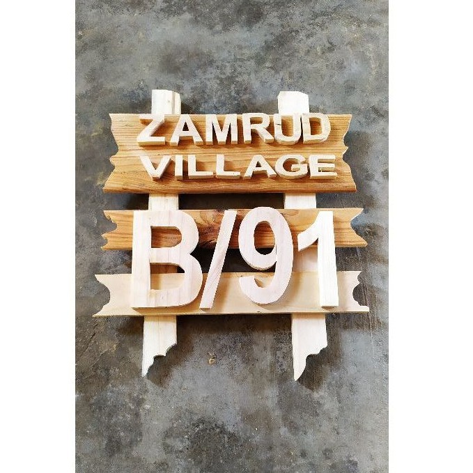 Jual Papan Nama Rumah Custom 25x20cm- Nomor Rumah - Nomor/Nama Kamar ...
