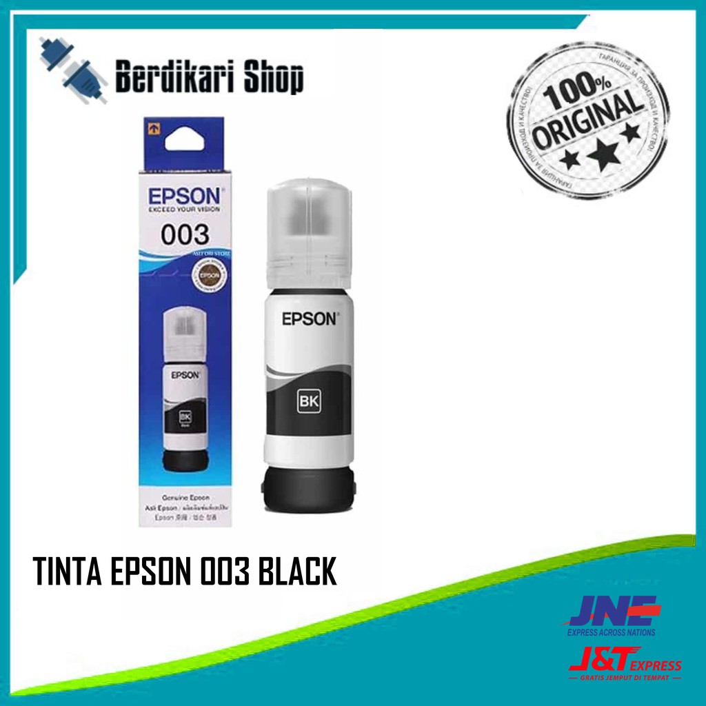 Jual TINTA EPSON 003 BK ORIGINAL | Shopee Indonesia