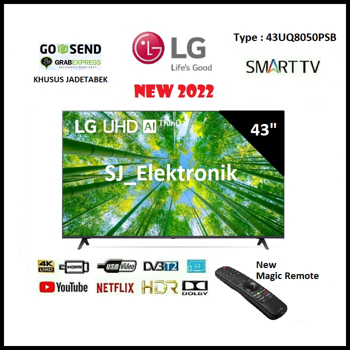 Jual LED TV LG 43 Inch 43UQ8050PSB - 43UQ8050 Real 4K Smart UHD TV ...