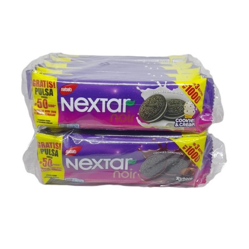 Jual Nextar Noir Ecer 1.000 (isi 10) Coklat & Cookies Cream 28.5gr ...