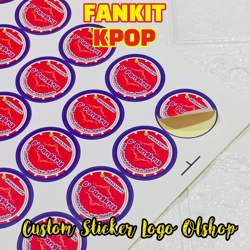 Jual (CUSTOM) STICKER LABEL / Sticker logo / Sticker Custom / Print ...