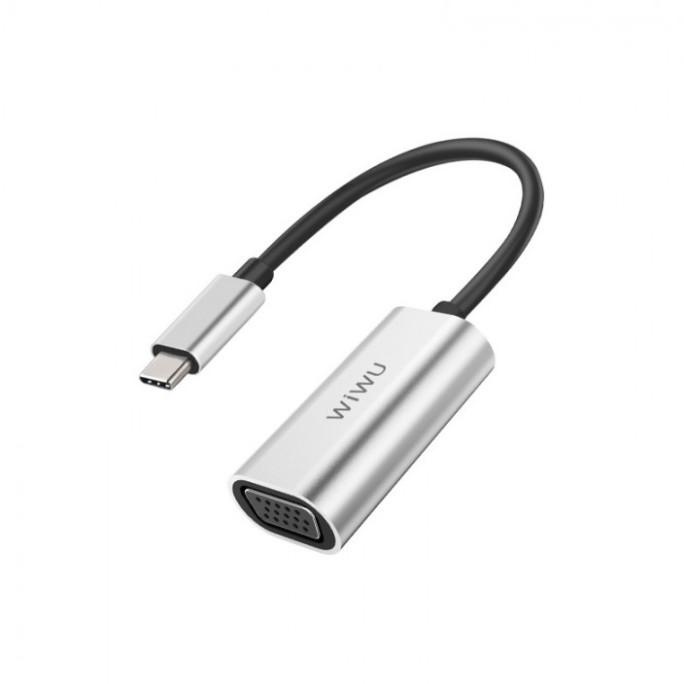 Jual WIWU ALPHA VGA - Hub Adapter USB-C to 2K VGA Connector Cable ary55 ...