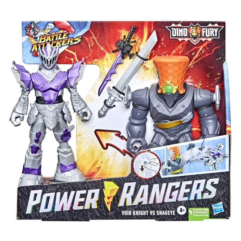 Jual Power Rangers Dino Fury Battle Attackers 2-Pack Void Knight vs ...