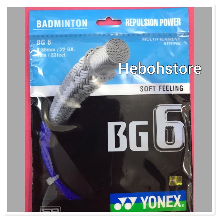 Jual HW-328 SENAR BADMINTON/SENAR RAKET YONEX BG 6 ORIGINAL SUNRISE ...