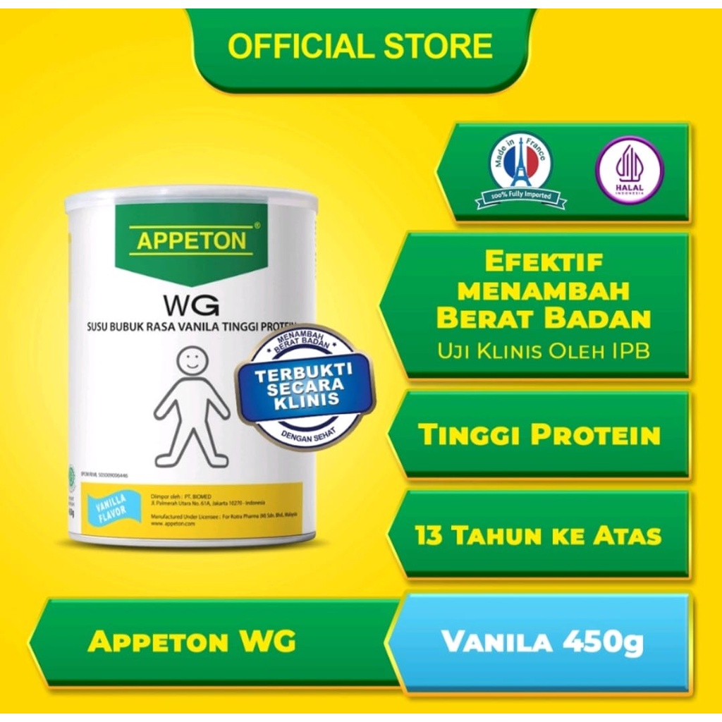 Jual Appeton Weight Gain Adult Susu Untuk Gemuk Rasa Vanilla (Dewasa ...