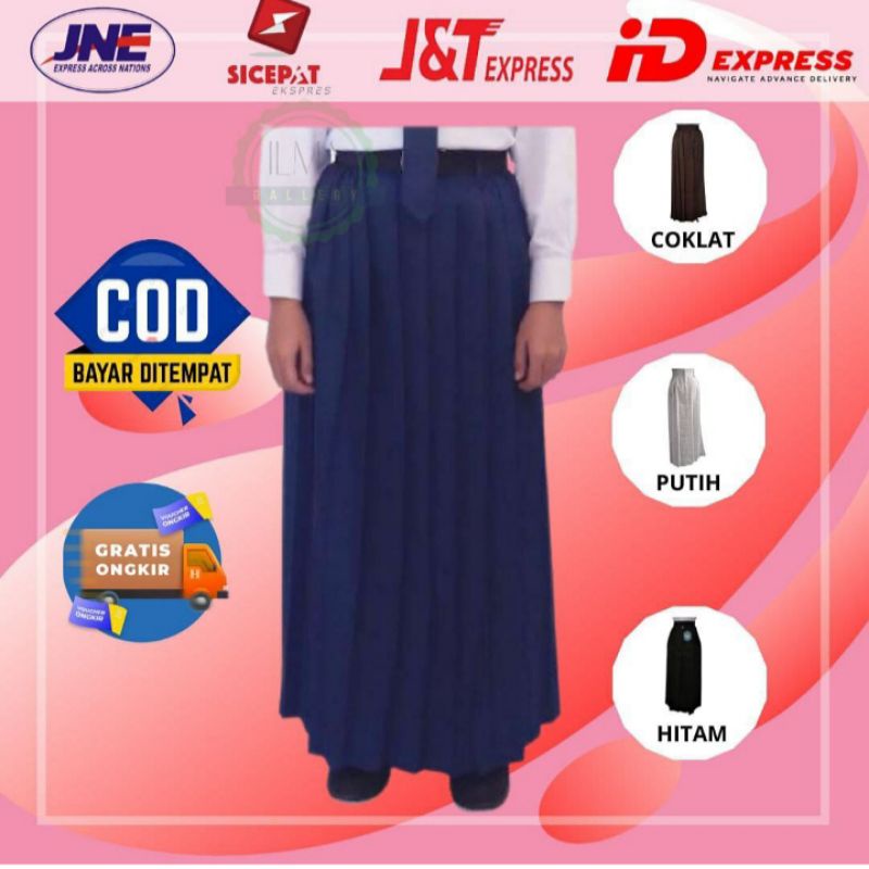 Jual seragam sekolah rok panjang SMP rempel/full pliskit | Shopee Indonesia