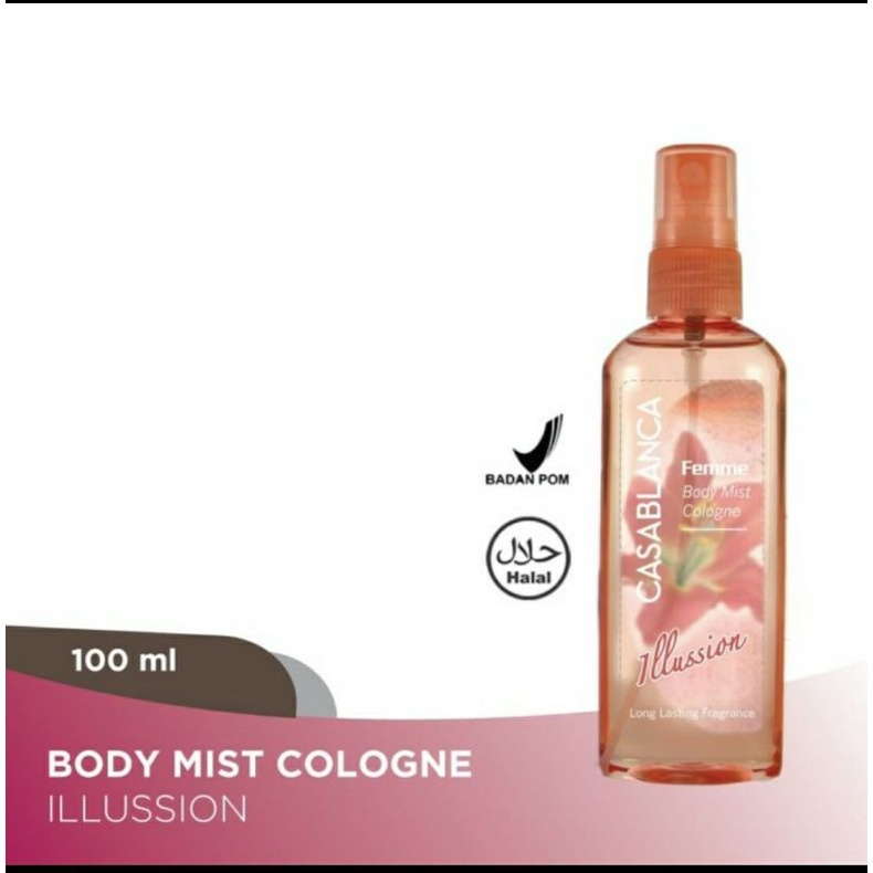 Jual CASABLANCA BODY MIST COLOGNE ILLUSSION 100ML | Shopee Indonesia
