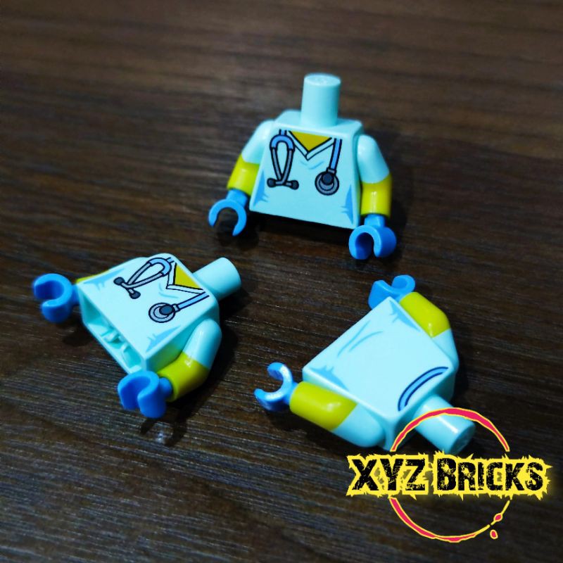 Jual LEGO PARTS 6188608 Torso - Mini Upper Part 2K No. 3823 Aqua ...