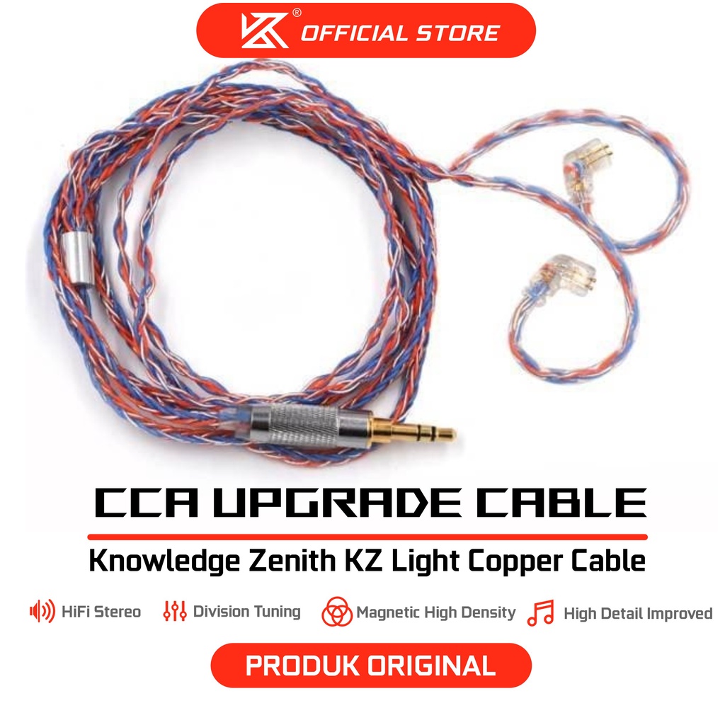 Jual CCA KZ 8 Cores Cubic Braided Silver Plated Upgrade Cable | Shopee ...