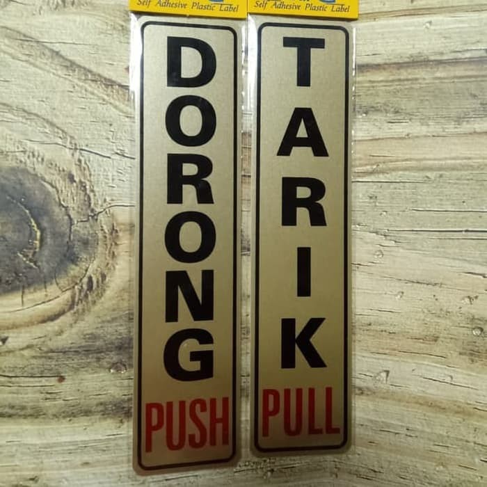 Jual Stiker Sticker Tarik Dorong push pull | Shopee Indonesia