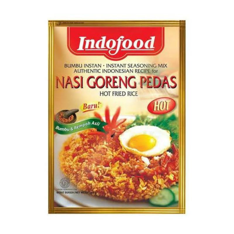 Jual Indofood Bumbu Instant Nasi Goreng Pedas 45gr | Shopee Indonesia