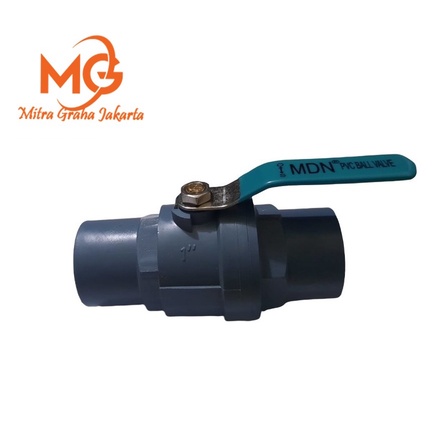 Jual MG Ballvalep Ball Valve PVC 1” inch Gagang Stainless Stop Kran Paralon | Shopee Indonesia