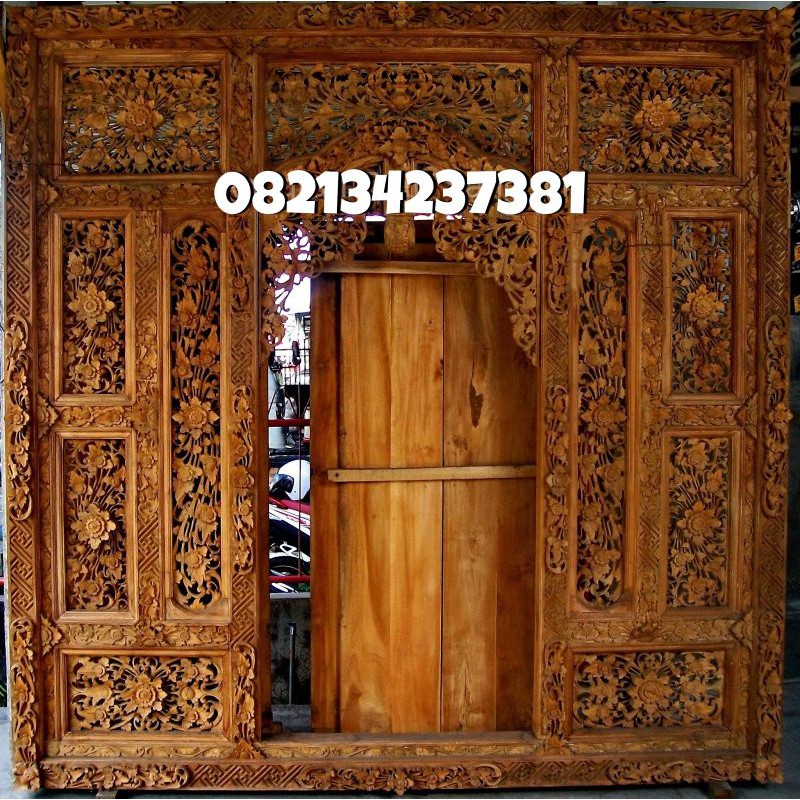 Jual Gebyok Ukir Bali | Gebyok Bali | Gebyok Full Ukiran | Pintu Ukir ...