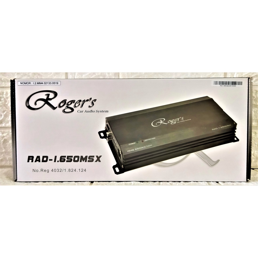 Jual Power Monoblock Monoblok Rogers RAD-1.650 MSX class D power ...