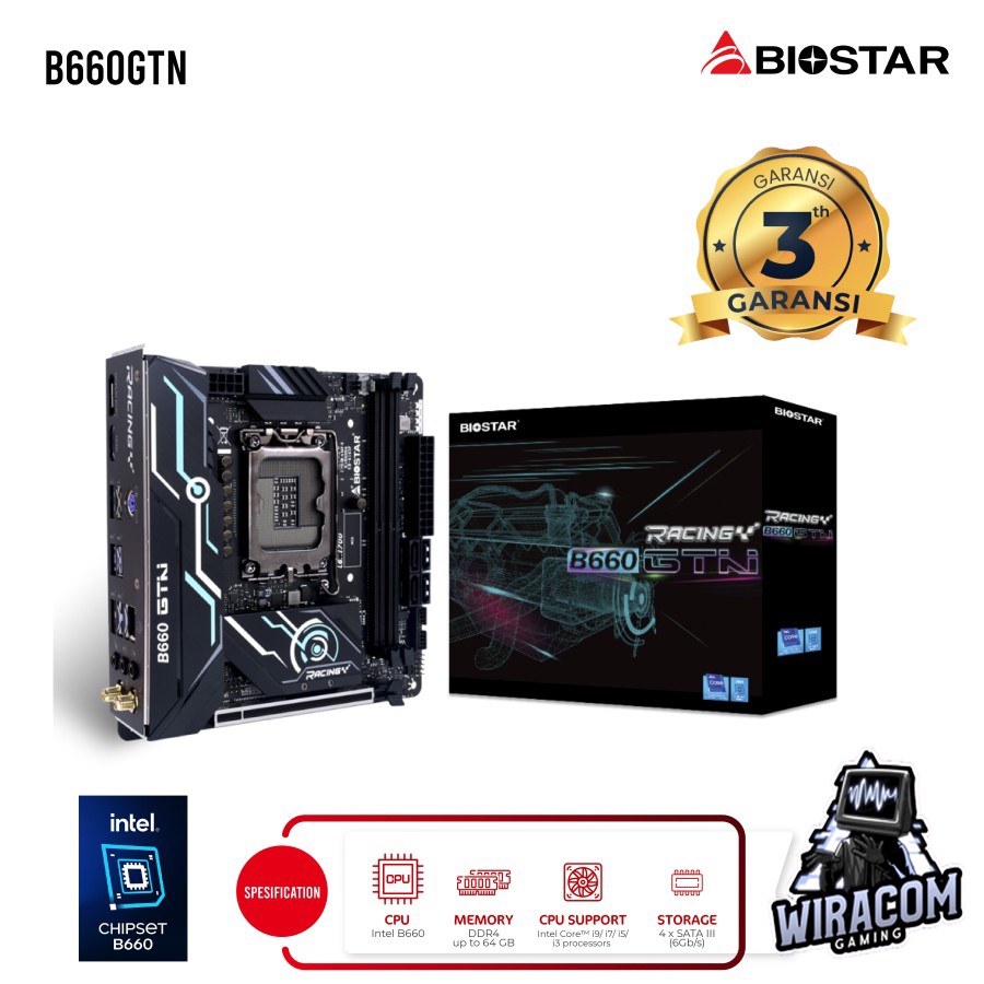 Jual BIOSTAR B660GTN Intel B660 LGA 1700 Mini ITX Motherboard | Shopee ...