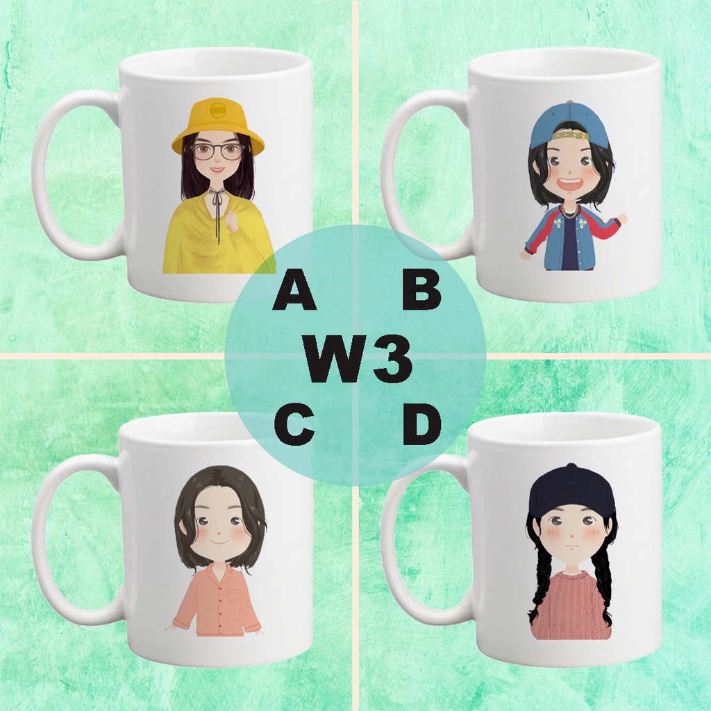 Jual MUG CUSTOM UNIK LUCU AVATAR / GELAS CUSTOM / MUG AVATAR (V1 ...