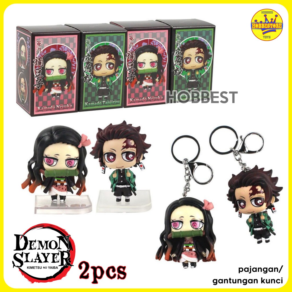 Jual Action Figure KIMETSU NO YAIBA isi 2 - pcs Miniatur Topper ...