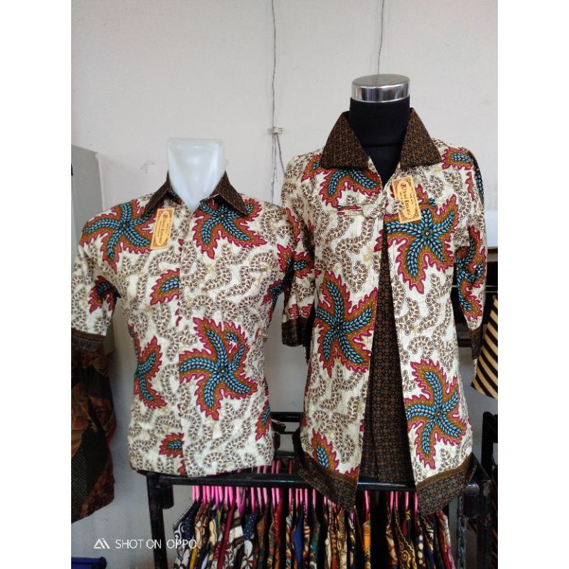 Jual BAJU BATIK COUPLE ATASAN DEWASA - Dewi Kencana ( model kemeja ...