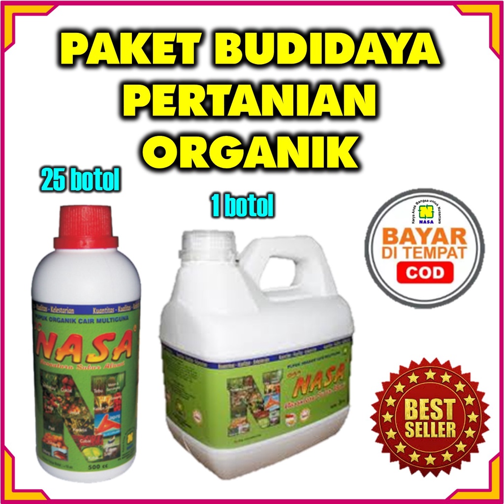 Jual Pupuk Pertanian Organik 25 Poc Nasa 500 ml 1 Poc Nasa 3 Liter Nasa ...
