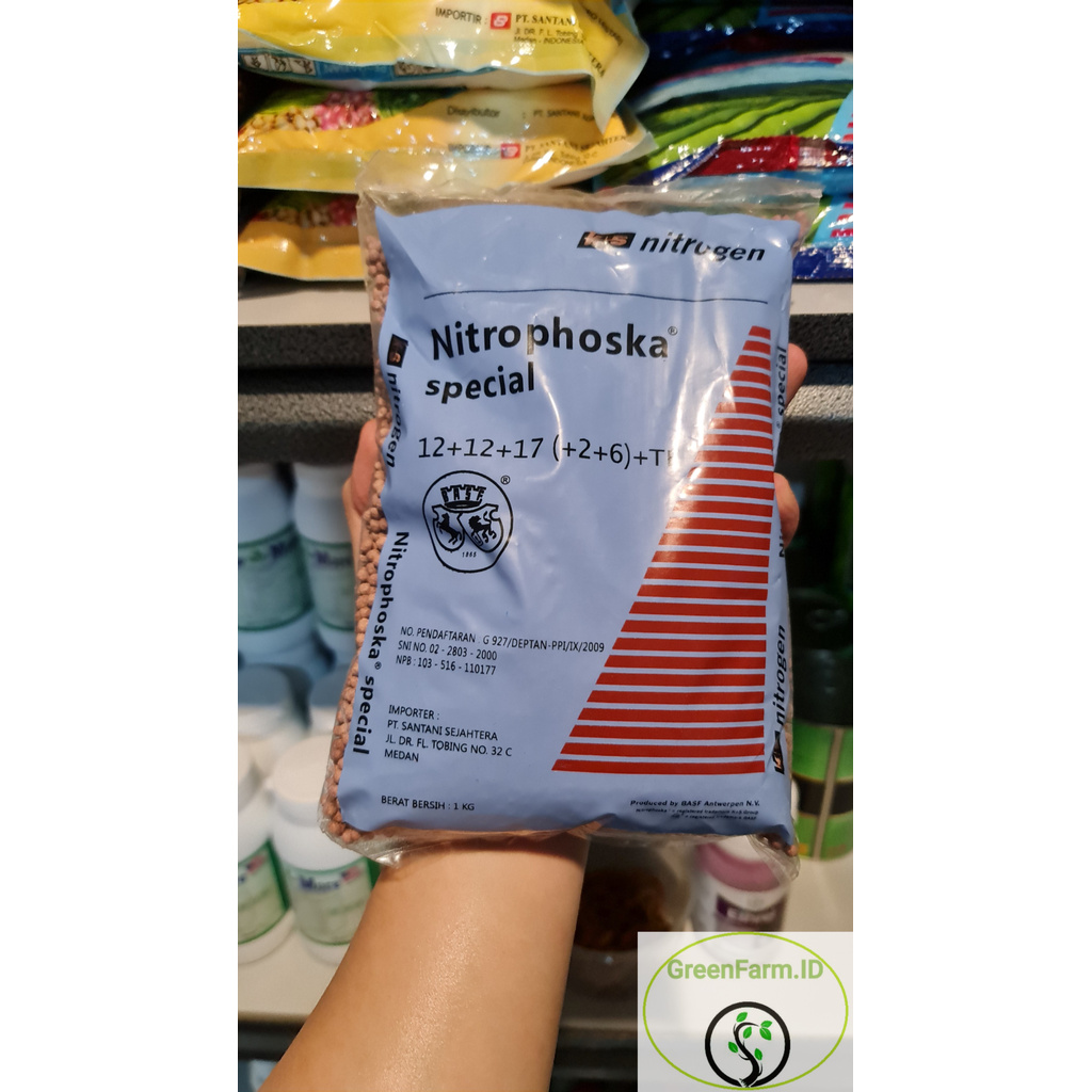 Jual Pupuk NPK Nitrophoska Special 12+12+17(+2+6)+TE ukuran 1kg ...