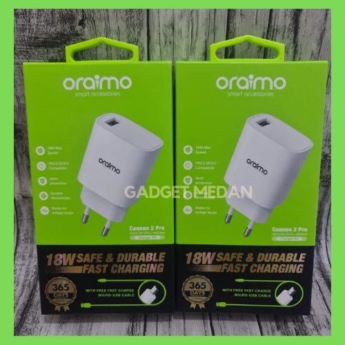 Jual Oraimo Charger Original Dual Port Smart Ultra Fast Charging OCW ...
